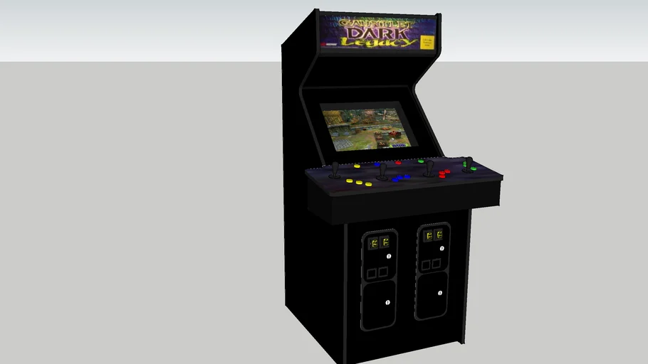 Gauntlet Dark Legacy arcade game (Konami 4 Player Cabinet) | 3D Warehouse