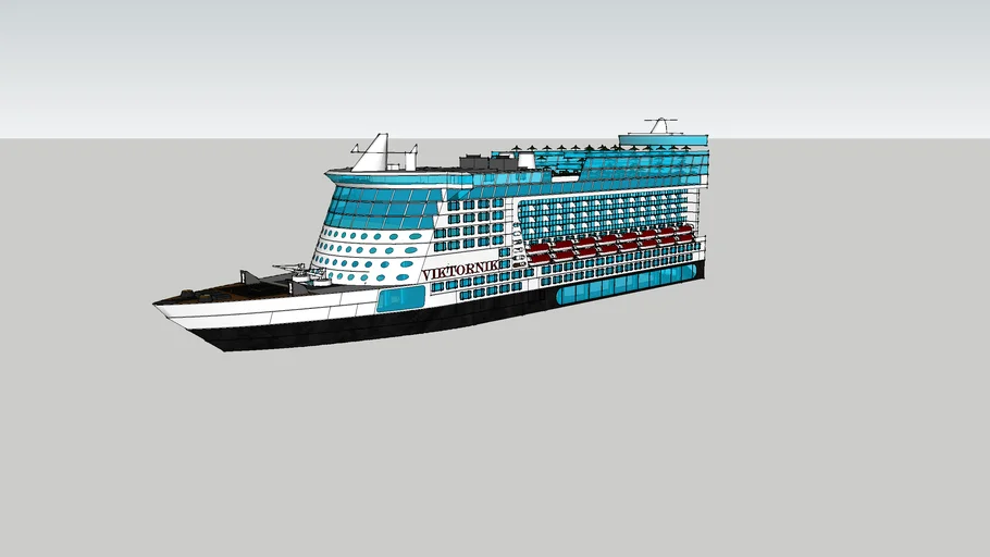 S.S VIKTORNIK GIANT CRUISE SHIP WITH INTERIOR (SUPERSTRUCTURE) PART 1 ...