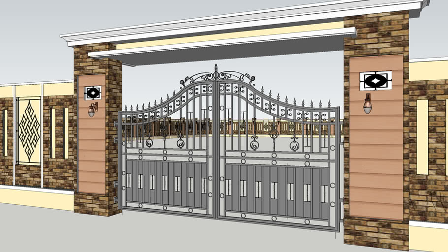 Modern luxury gate | 3D Warehouse