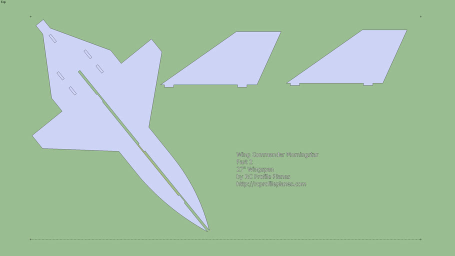 Wing Commander Morningstar Part 2 by RC Profile Planes | 3D Warehouse