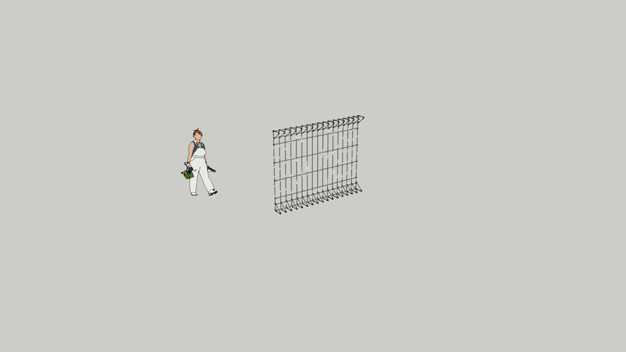 Pagar BRC 2400x1900 | 3D Warehouse