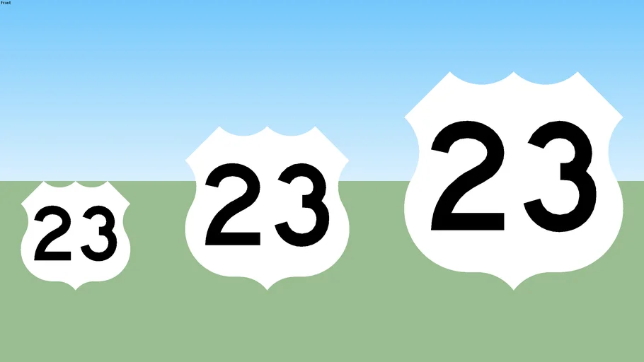 U.S. 23 Sign | 3D Warehouse