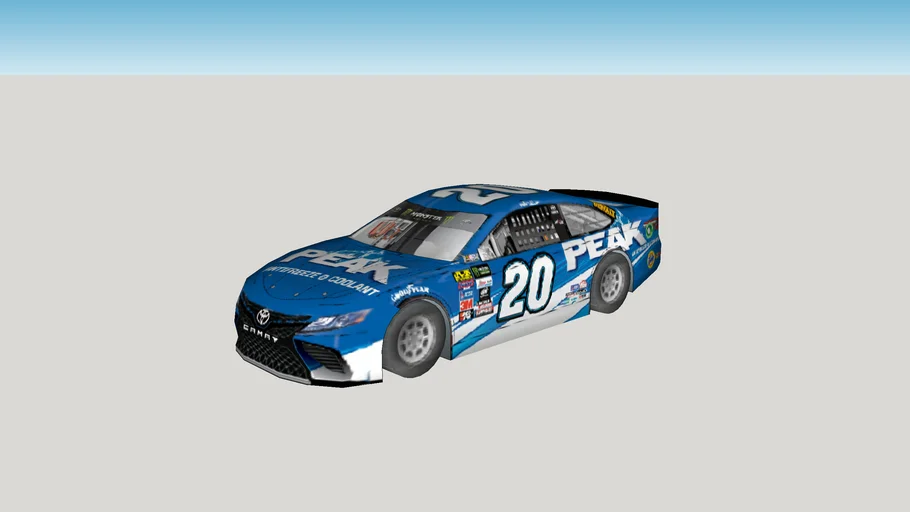 2018 Toyota Joe Gibbs Racing PEAK #20 Camry NASCAR | 3D Warehouse