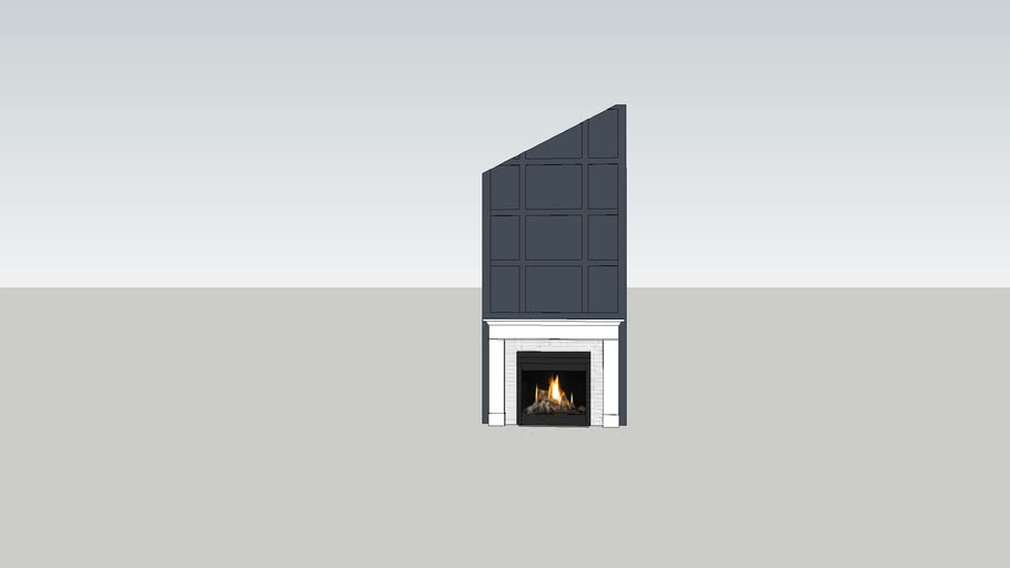 Contemporary Farmhouse Fireplace | 3D Warehouse