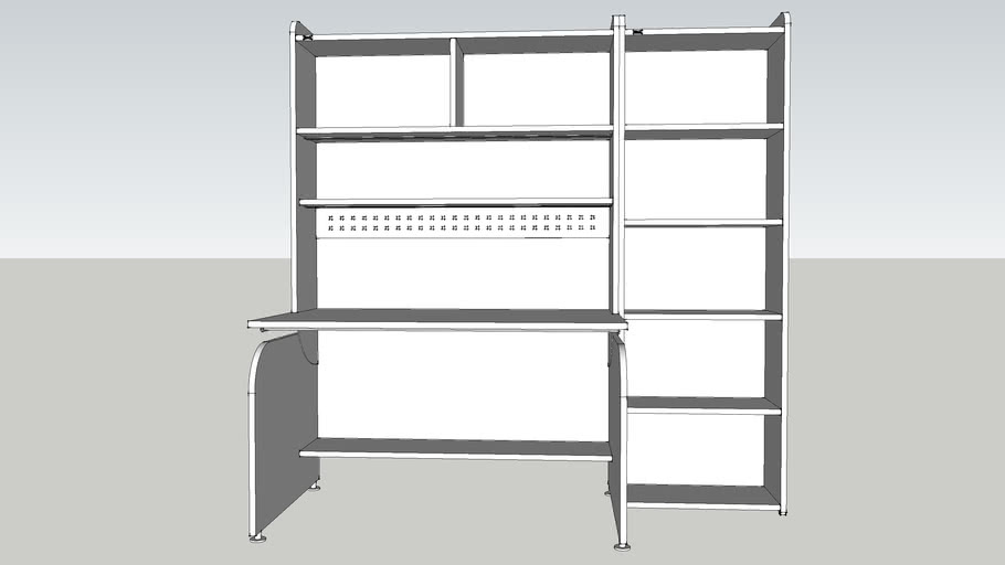iloom_desk+shelves | 3D Warehouse