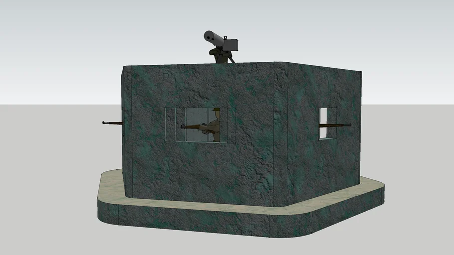 World War 1 pillbox | 3D Warehouse