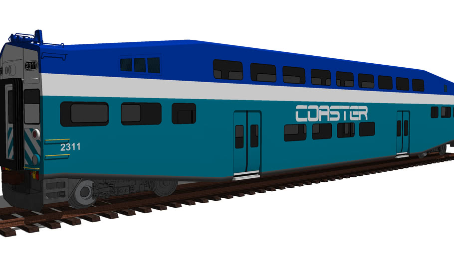 Bombardier Bi-Level Cab Car (Coaster) | 3D Warehouse