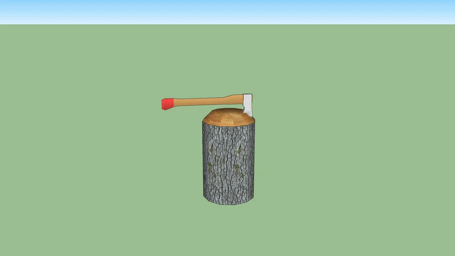 Ax on chopping block | 3D Warehouse