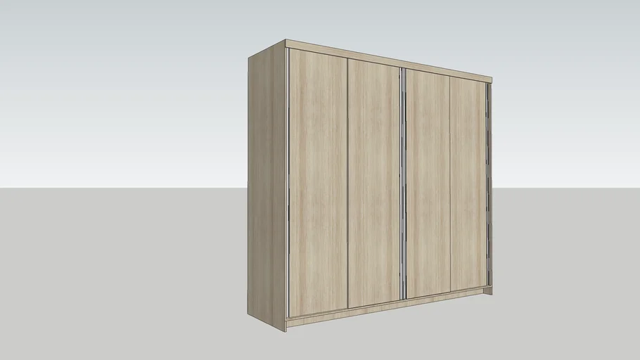 Guarda-roupas 4 portas | 3D Warehouse