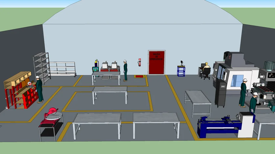 Layout Taller de Maquinado | 3D Warehouse