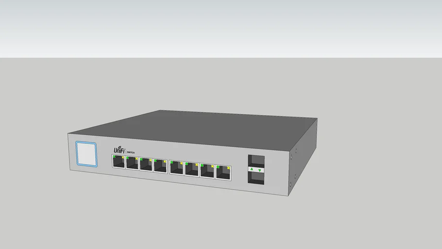 Ubiquiti Unifi 8p 150w Switch | 3D Warehouse
