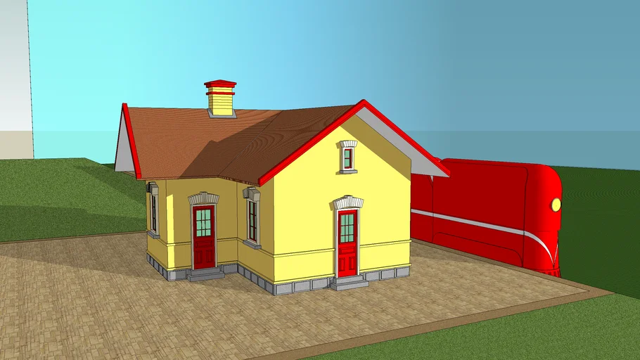 old railway station | 3D Warehouse