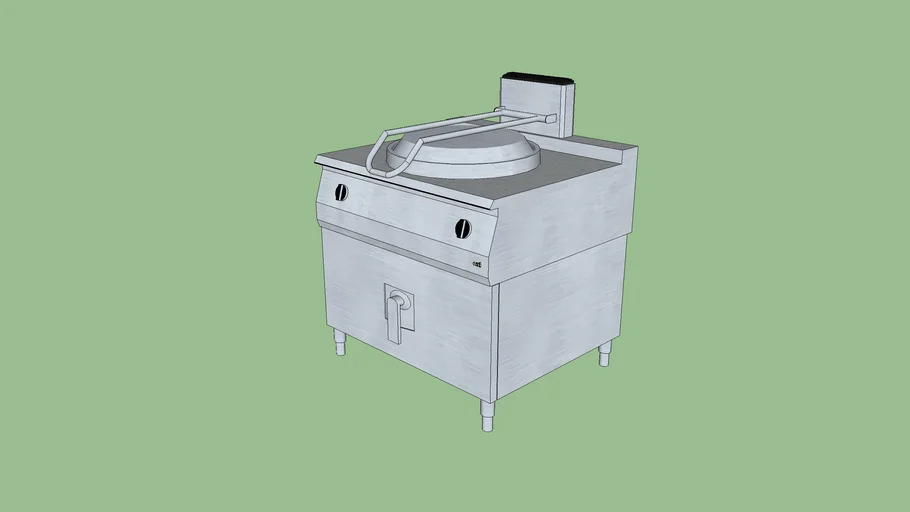 OTGI 150 GAS CYLINDRICAL BOILING PAN 150 LT INDIRECT HEAT 7855.N1.80908 ...