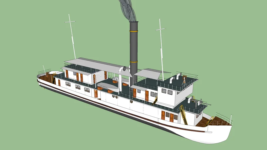 USS San Pablo from 'The Sand Pebbles' | 3D Warehouse