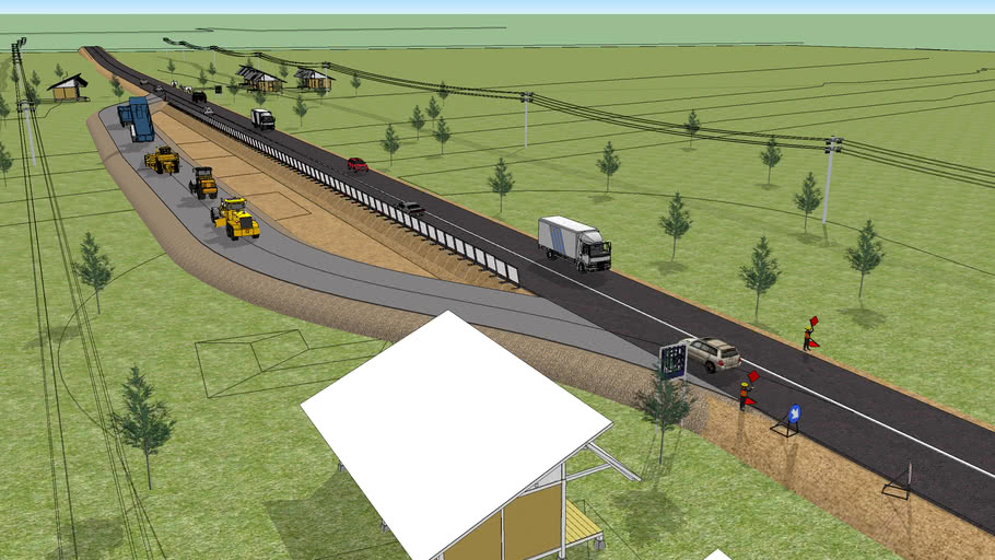 Detour Road Construction | 3D Warehouse