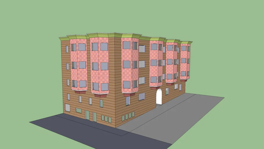 Simple Apartment Building | 3D Warehouse