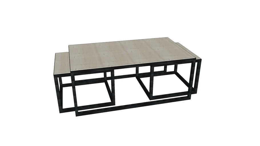 Rectangular Nesting Cocktail Table | 3D Warehouse