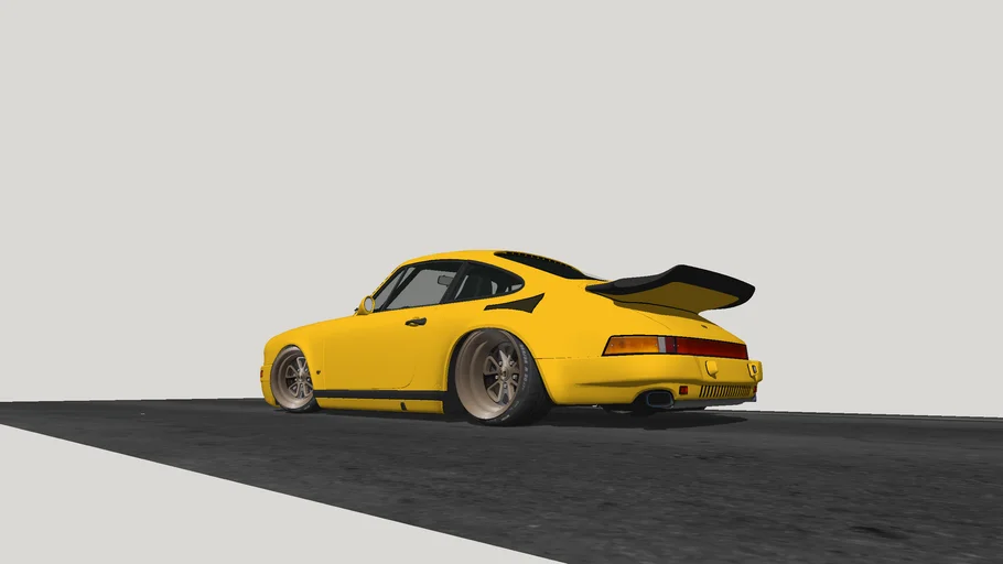 PORSCHE RUF CTR Yellowbird 1987 | 3D Warehouse