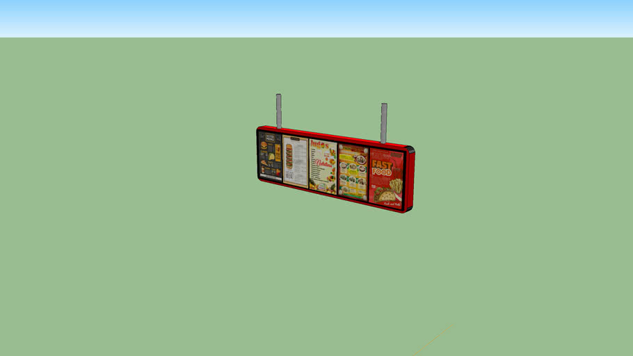 Letrero de comidas | 3D Warehouse