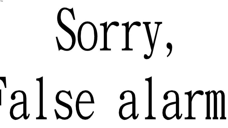 Sorry, False alarm! | 3D Warehouse