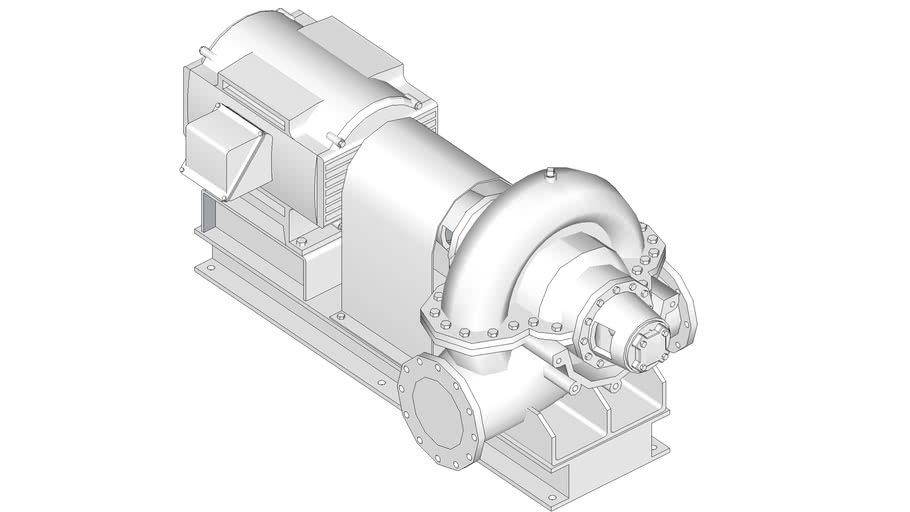 PACO HORIZONTAL SPLIT CASE PUMP | 3D Warehouse