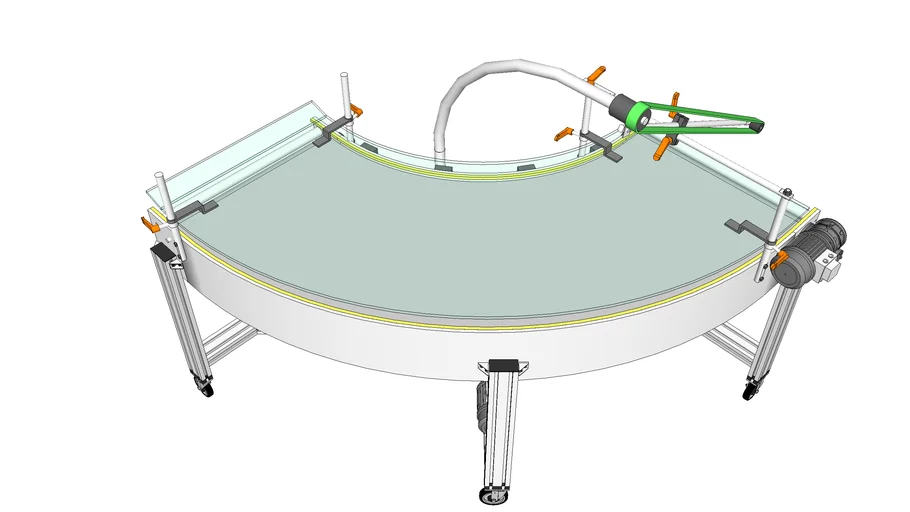 Curved conveyor | 3D Warehouse