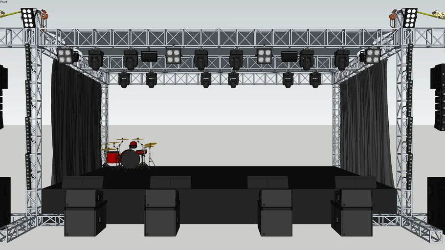 stage 6m x 12m | 3D Warehouse