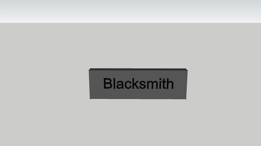 Blacksmith Sign | 3D Warehouse