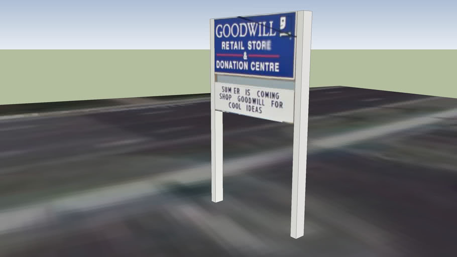 Goodwill sign | 3D Warehouse