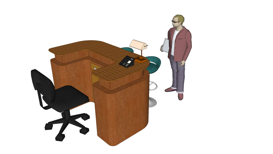 RECEPTIONIST TABLE | 3D Warehouse