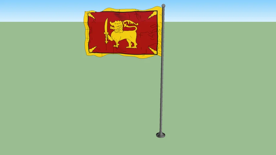 Flag of the Kingdom of Kandy (1469-1815) | 3D Warehouse