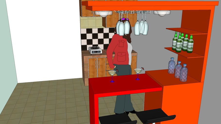 Kitchen + Bar Set | 3D Warehouse