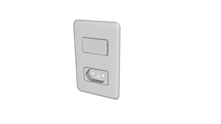 Conjunto Interruptor e Tomada Simples | 3D Warehouse