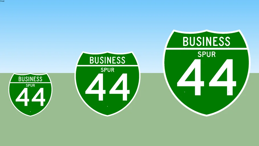 Business Spur 44 Sign | 3D Warehouse