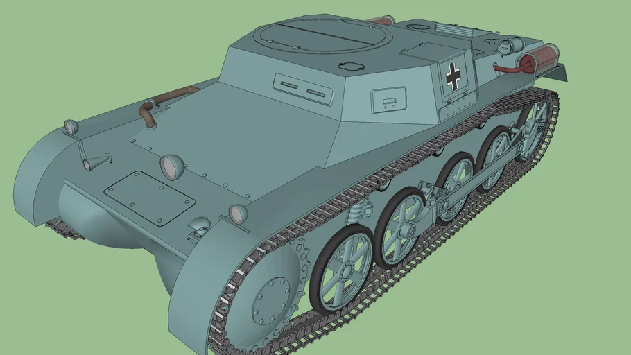 Munitionsschlepper auf - Panzerkampfwagen I Ausf A (German Tank) | 3D Warehouse