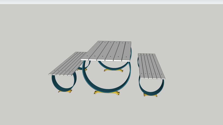 Modern Park Bench | 3D Warehouse