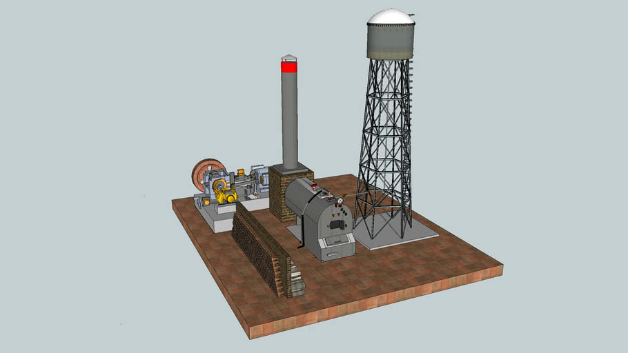 Generador Electrico a Vapor | 3D Warehouse