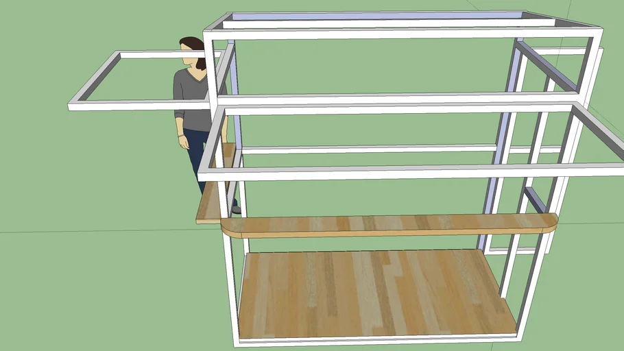 Container booth Pizza Frame | 3D Warehouse