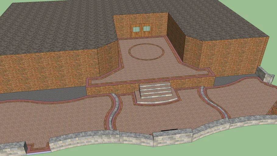 Tranquility Construction Brick paver patio | 3D Warehouse