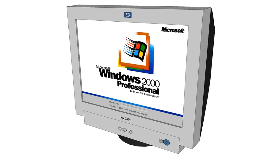 HP s9500 21' CRT Monitor | 3D Warehouse