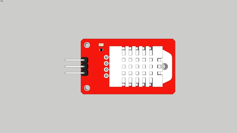 DHT22 temperature and humidity sensor module | 3D Warehouse