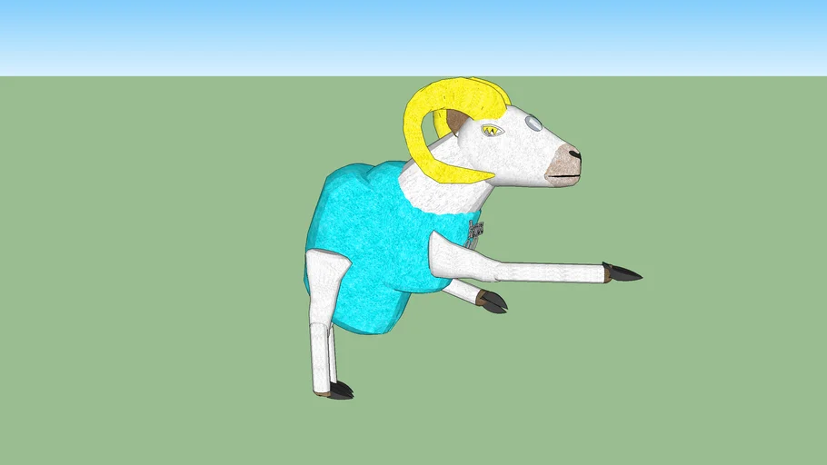 Ramses the UNC Ram Tar Heel Mascot | 3D Warehouse