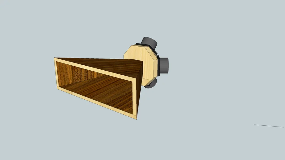 Front horn design for compound horn speakers | 3D Warehouse