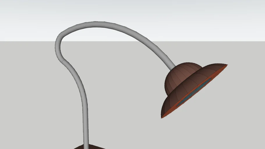 Flexible Brown Table Lamp | 3D Warehouse