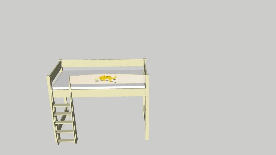 Single bunk bed SAVANNAH | 3D Warehouse
