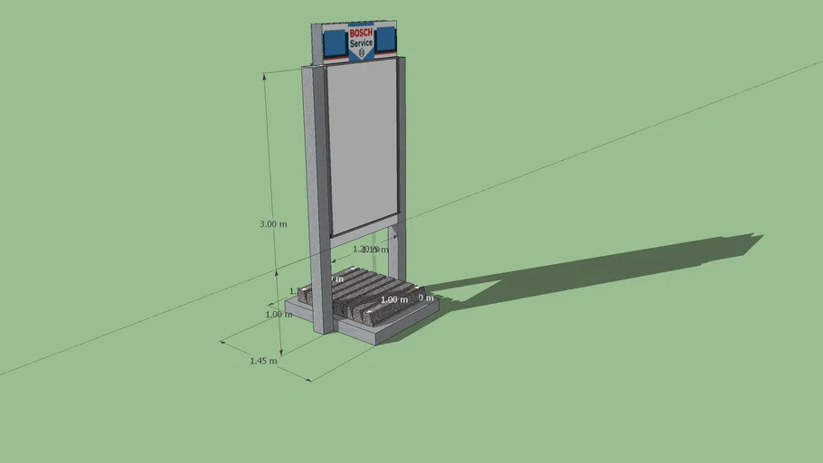 Pylon reklamowy dakro | 3D Warehouse