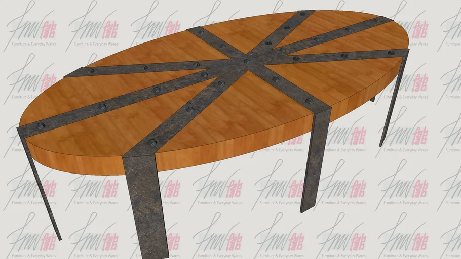 WTAMU Oval Table 1.0 | 3D Warehouse