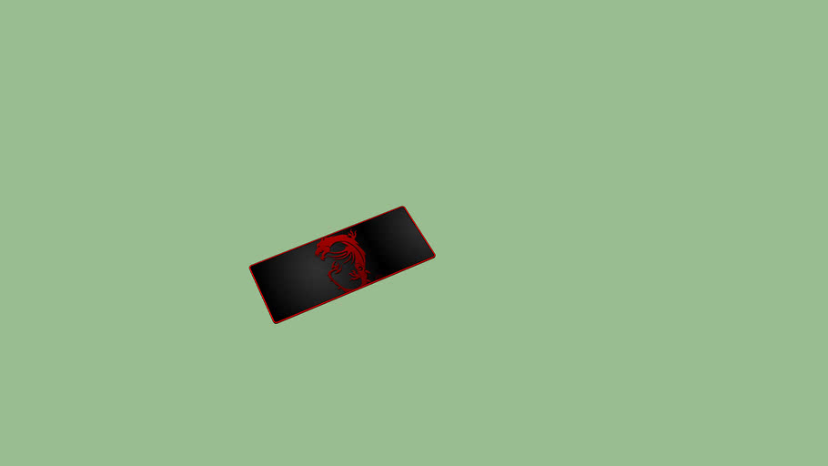Gaming Mousepad MSI | 3D Warehouse