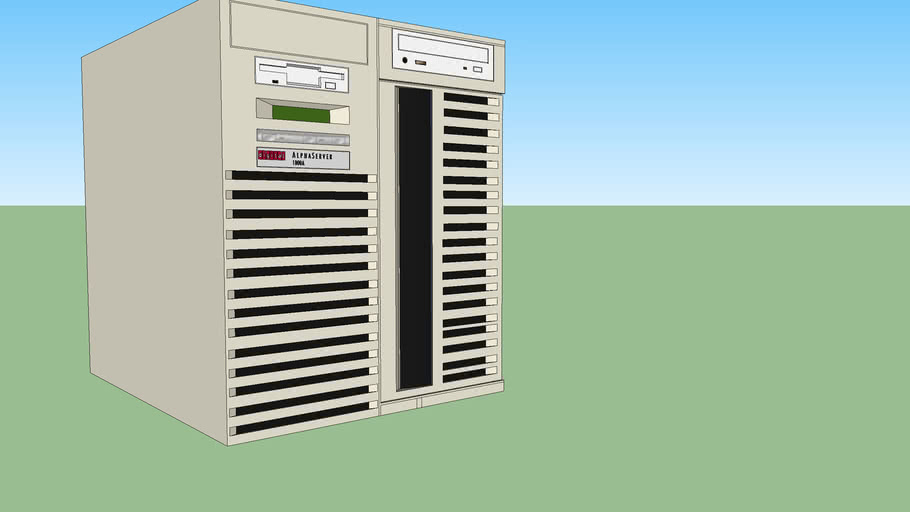 Digital (DEC) AlphaServer 1000A server | 3D Warehouse