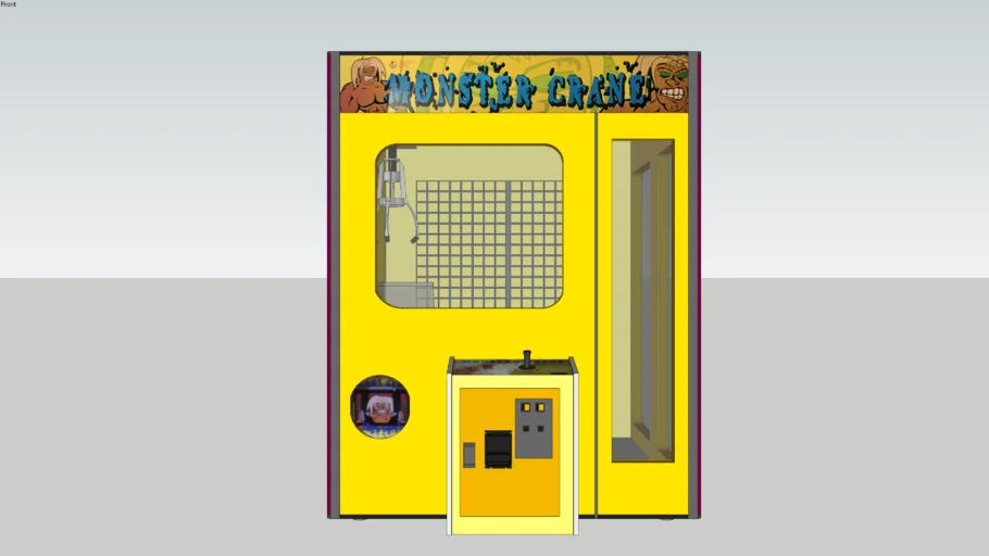 Monster Crane claw machine (October 2023 revision) | 3D Warehouse